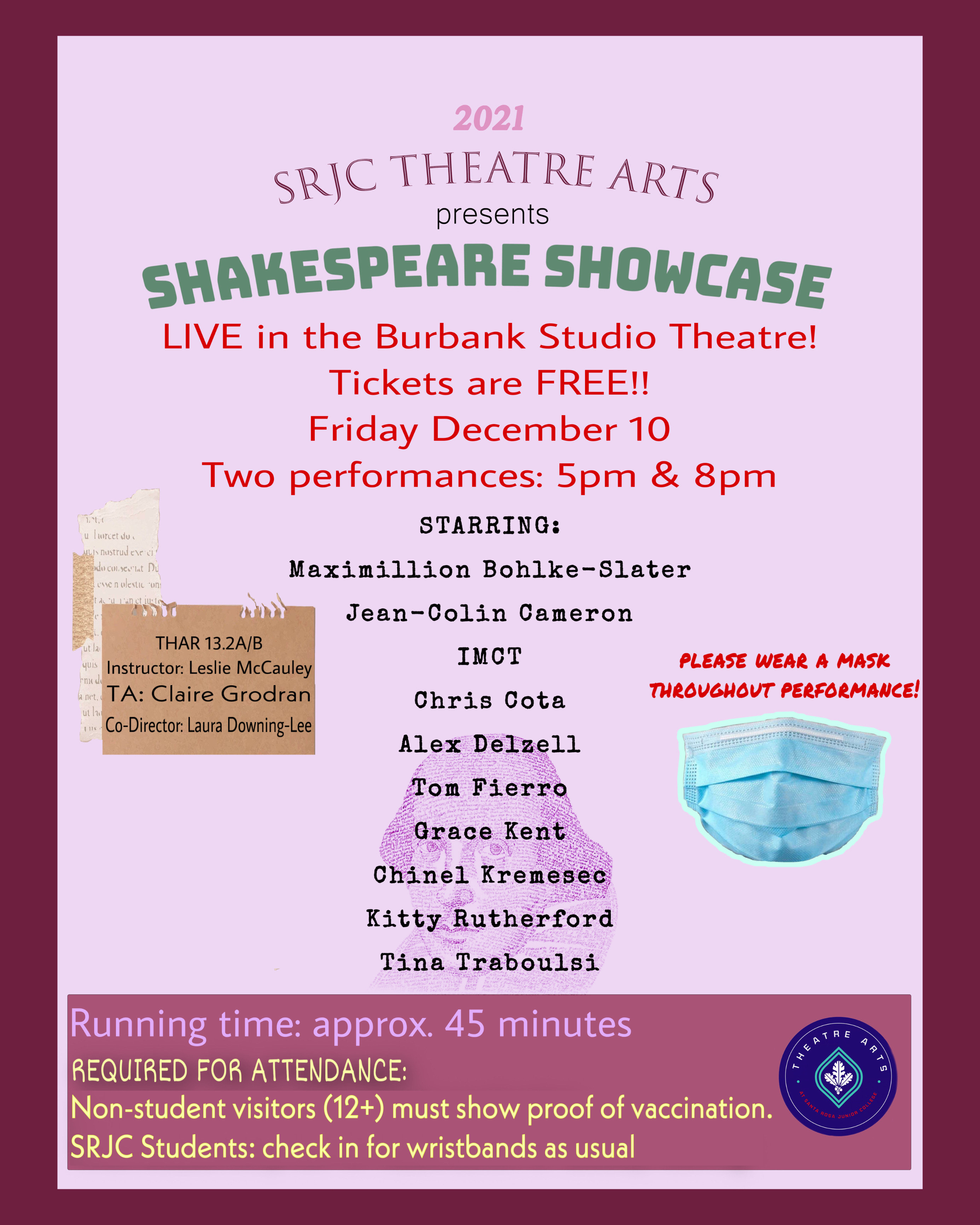 SHAKESPEARE SHOWCASE | Theatre Arts